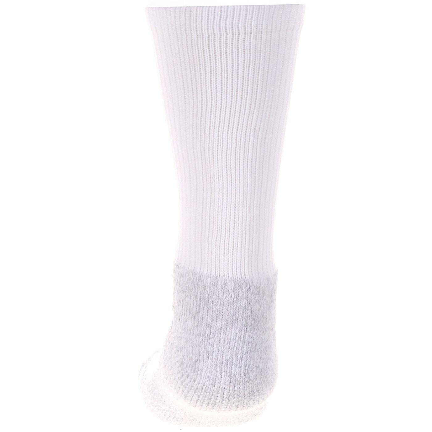 Georgia Cotton Cushioned Crew Socks (2-Pack), White, X-Large