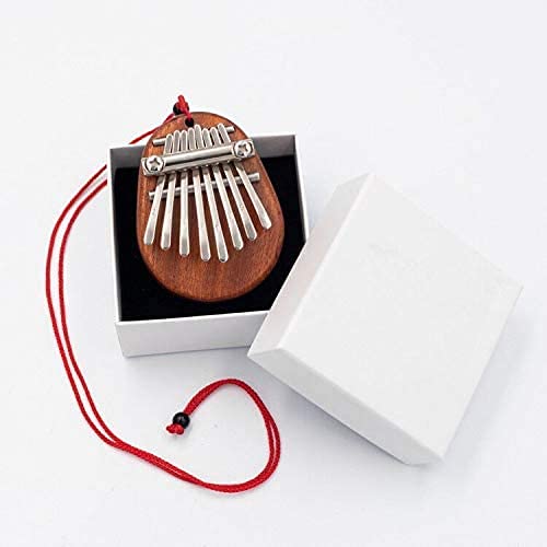 ILamourCar 8 Key Mini Kalimba exquisite Finger Thumb Piano Marimba Musical good accessory Pendant Gift for Kids Adult Beginners Professional.
