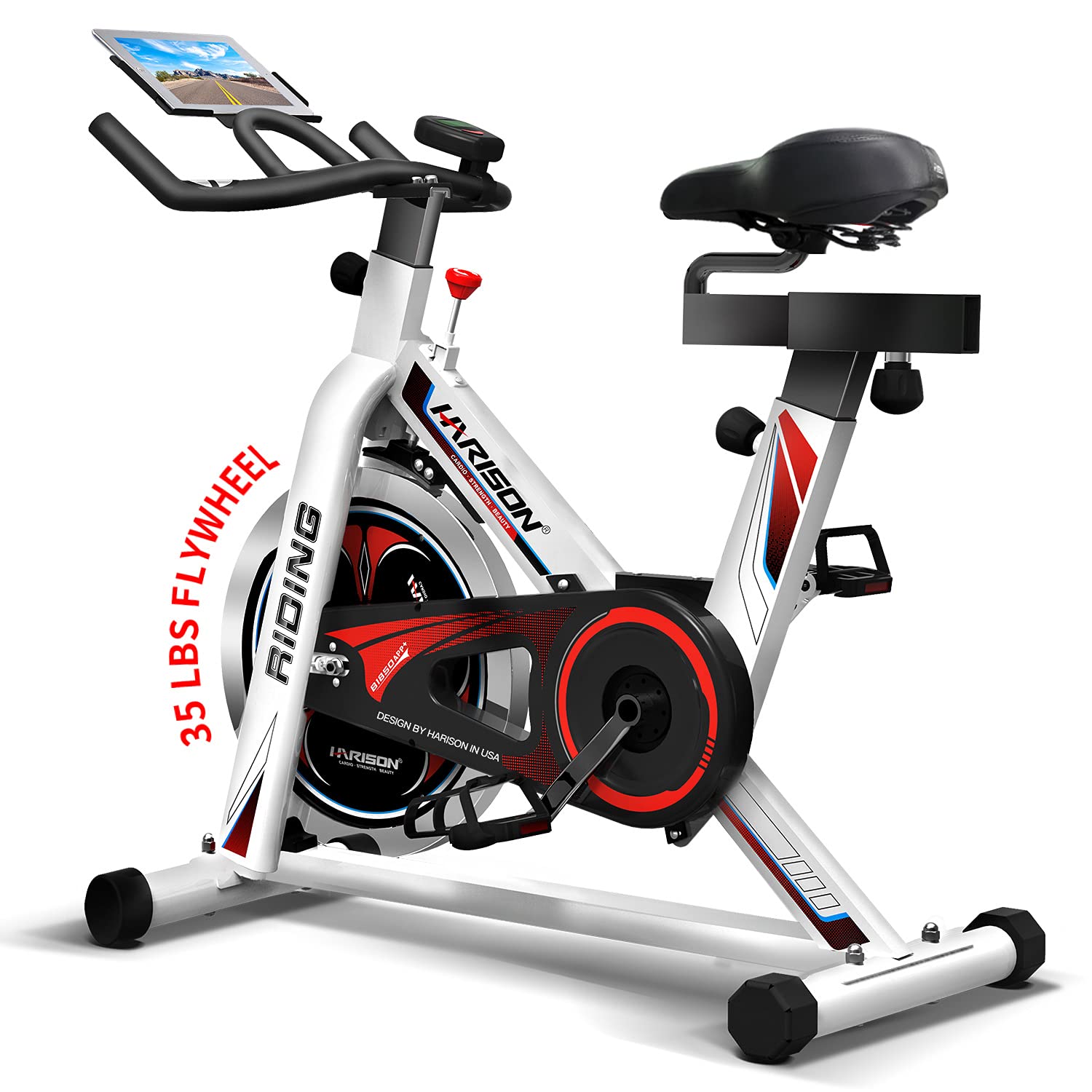 HARISON Exercise Bike Stationary Bikes for Home Use Indoor Cycling Bike with tablet Holder (B089CW6C8B)