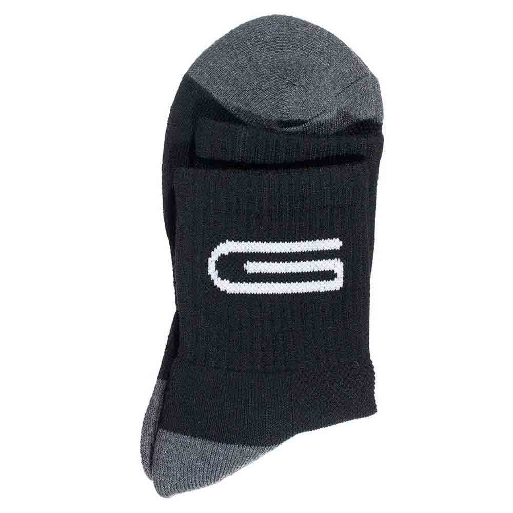 GOLBERG G Men’s Mid-Calf Socks - 6 Pack, Black, Large
