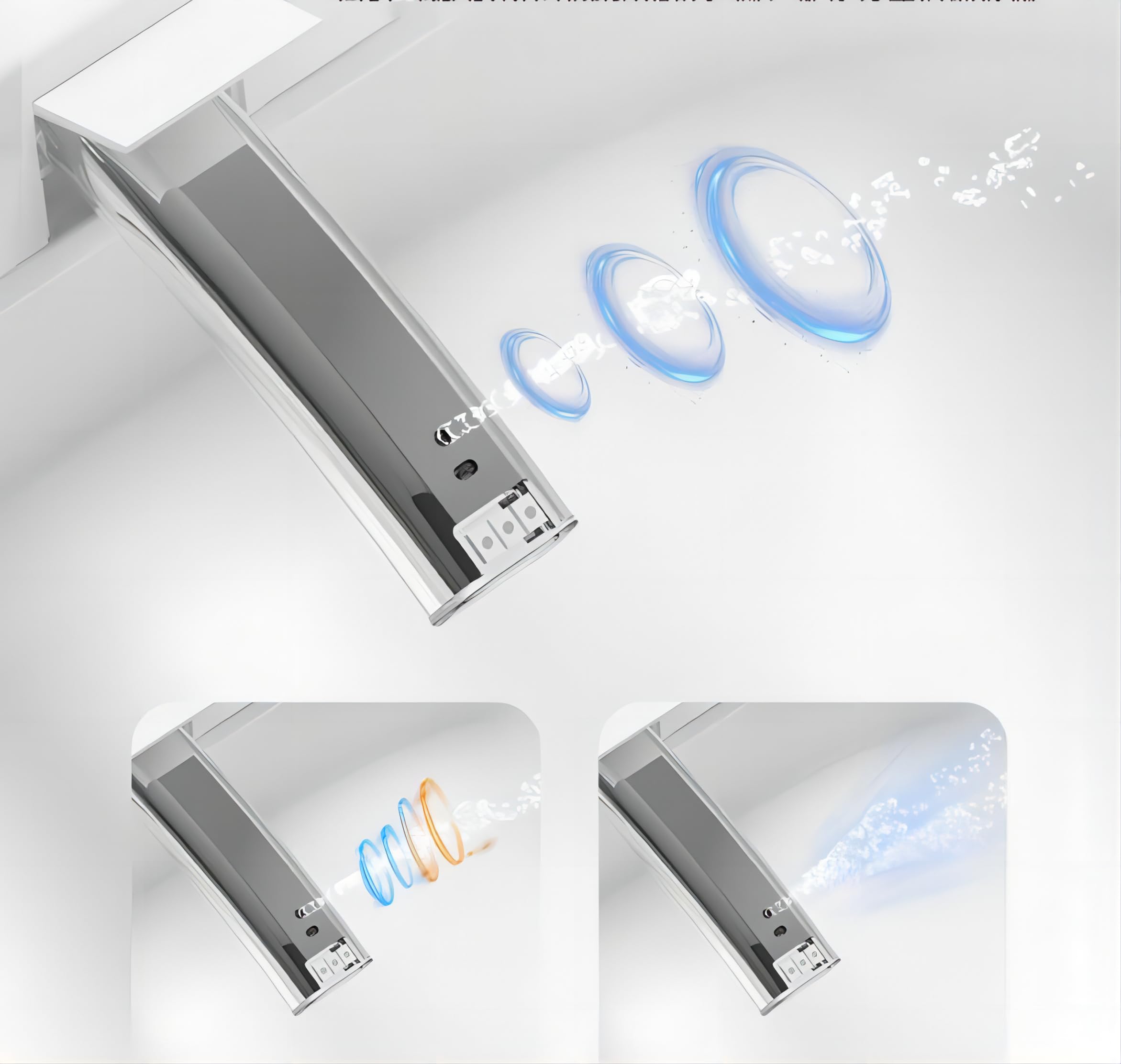 Smart Toilet with Built-In Bidet, Auto Open and Close Lid, Heated Seat, One-Piece Modern Toilet with Voice Control and Foam Shield