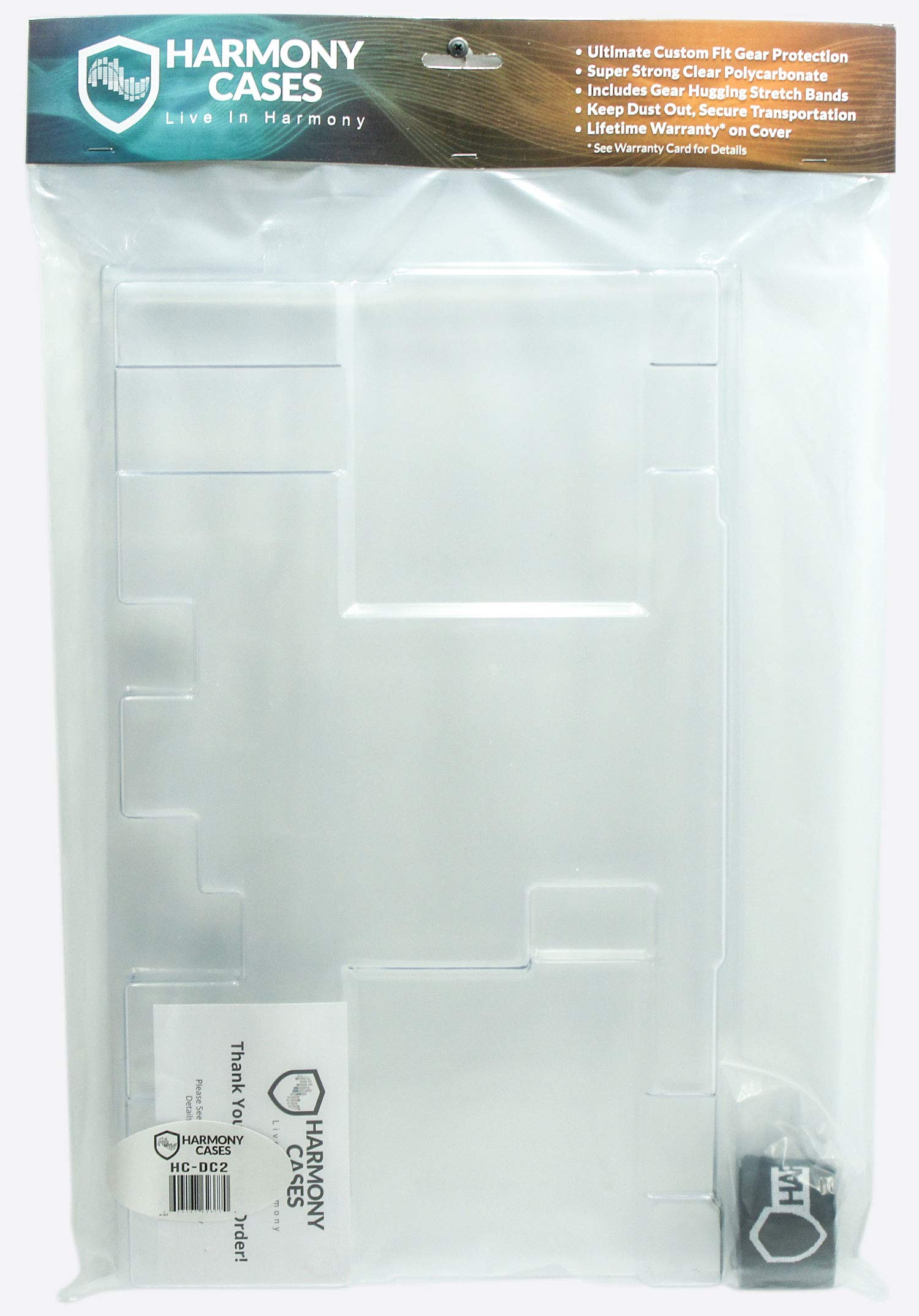 Harmony Audio Cases HC-DC2 Protective DJ Gear Saver Polycarbonate Hard Plastic Dust Cover Case Compatible with Native Instruments Kontrol S4 Mk3 Controller Deck (Includes Stretch Bands)