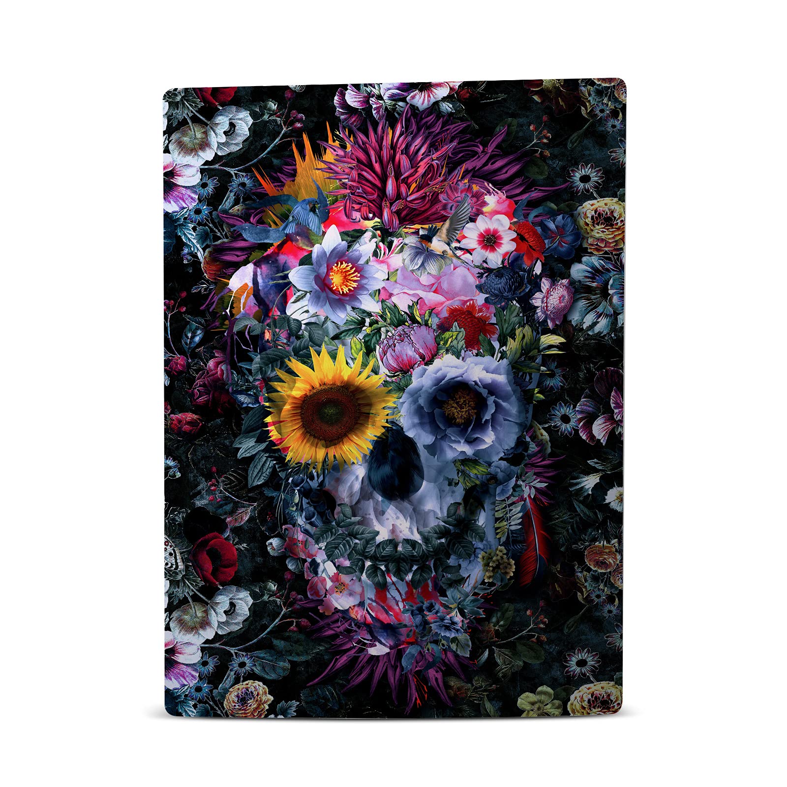 Head Case Designs Officially Licensed Riza Peker Skull Art Mix Vinyl Faceplate Sticker Gaming Skin Decal Cover Compatible with Sony Playstation 5 PS5 Disc Edition Console