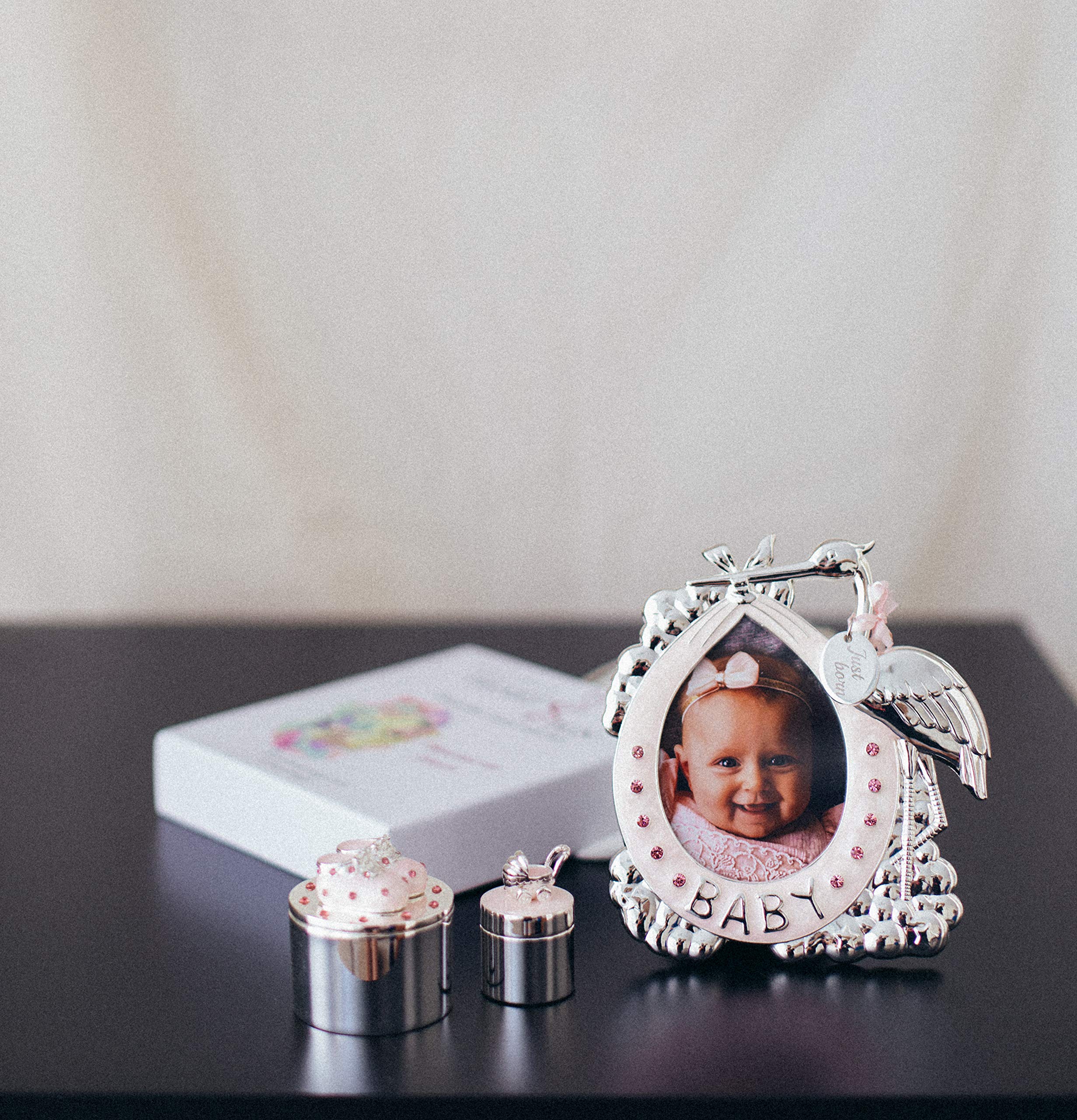Heart's Sign Premium Silver Plated Baby First Tooth and Curl Keepsake Box Set | Gender Reveal Gift Box | Newborn Baby Shower Gifts