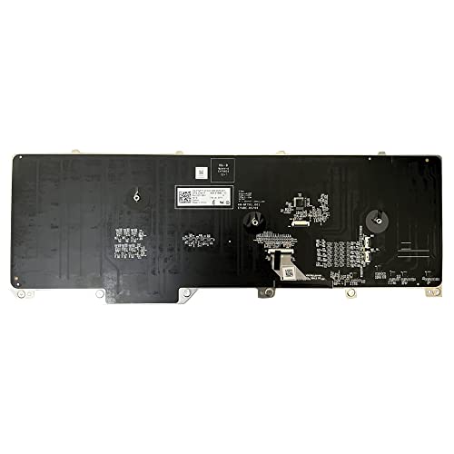 ZAHARA Per-Key RGB Keyboard Backlit US White 17.3" Replacement for Dell Alienware Area 51M Area-51M 9th Gen Intel Core i9-9900K i7-9700K Gaming Laptop 07NF7F 7NF7F