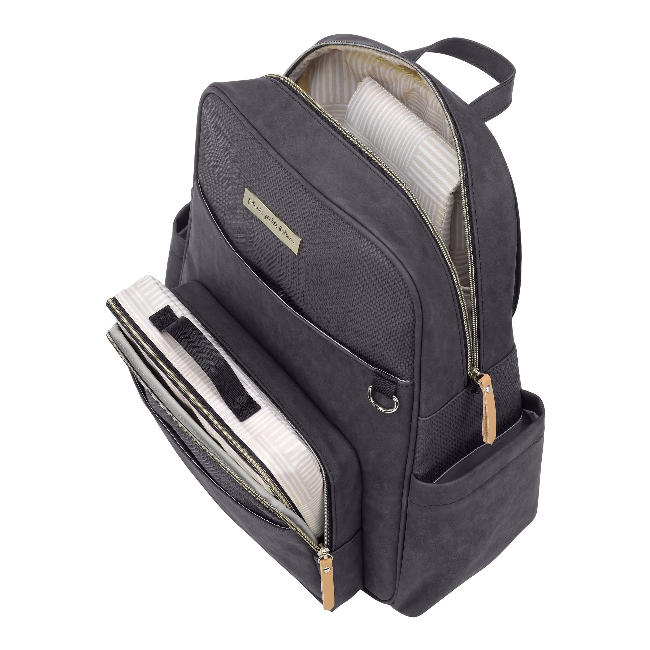 Petunia Pickle Bottom Sync Backpack | Diaper Bag | Diaper Bag Backpack for Parents | Top-Selling Stylish Baby Bag | Sophisticated and Spacious Backpack for On The Go Moms | Carbon Cable Stitch