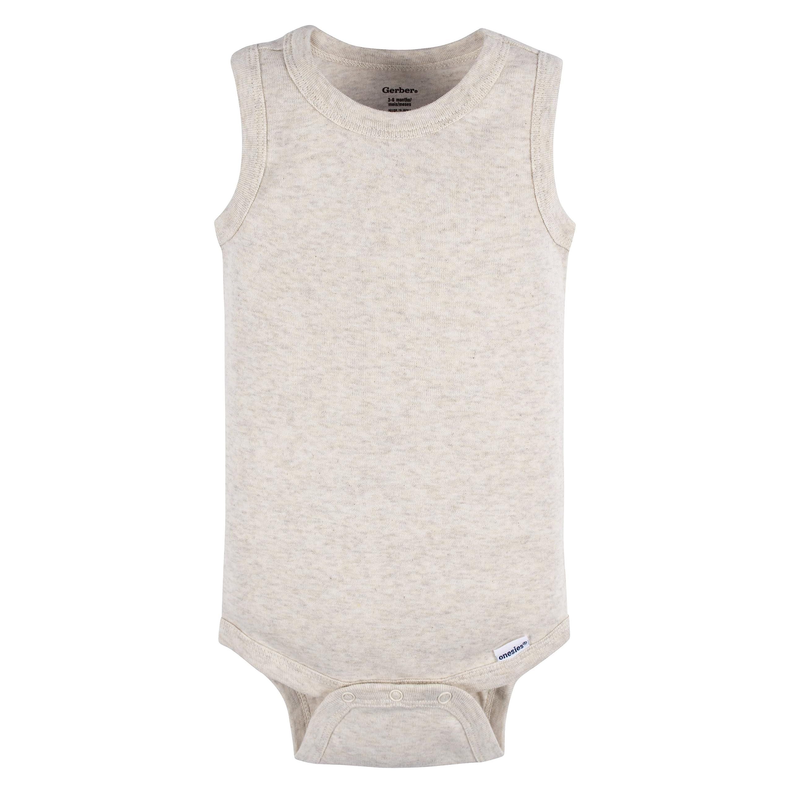 Gerber Baby Boys Multi-Pack Sleeveless Onesies Bodysuit Green Stars 12 Months