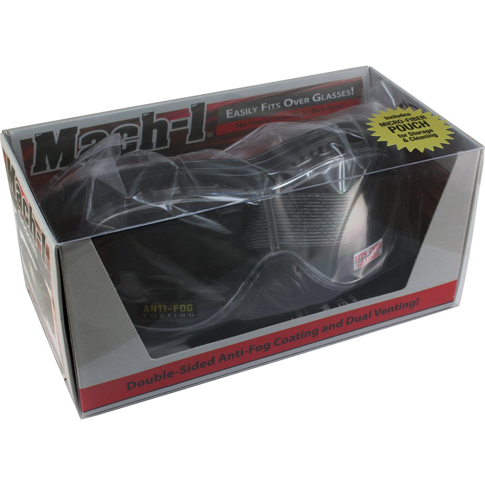 Global Vision Eyewear Mach-1 Anti-Fog Dirt Bike Motorcycle Goggles, Riding Goggles Smoke Lens