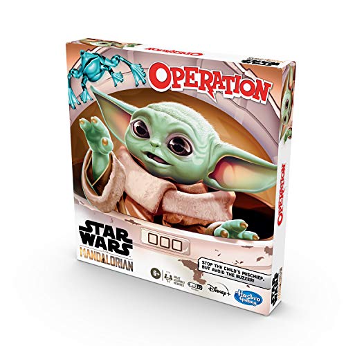 Hasbro Gaming Operation Game: Star Wars The Mandalorian Edition Board Game for Kids