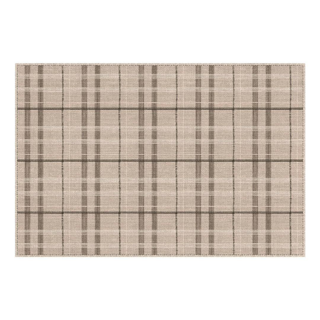 Vinyl Rug | Paula (054497UA) | Vinyl Floor Mat | Vinyl Floor Covering | Vinyl Carpet | Vintage | Decorative | Waterproof | Eco-Friendly | Non-Slip | Brown | 2'x3'