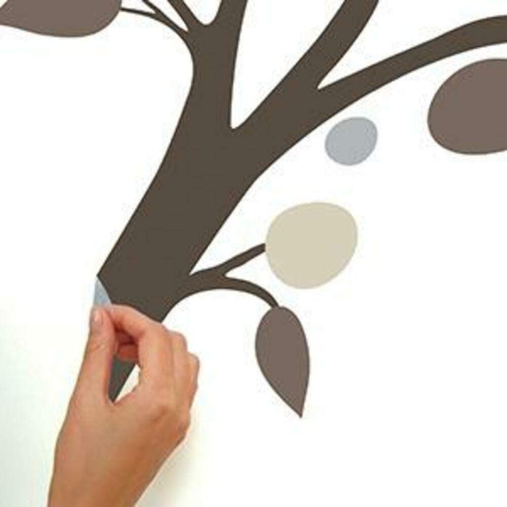 RoomMates RMK2365GM Mod Gray Tree Peel and Stick Giant Wall Decals