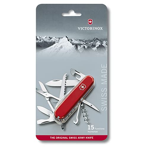 Victorinox Swiss Army Huntsman Pocket Knife, Red
