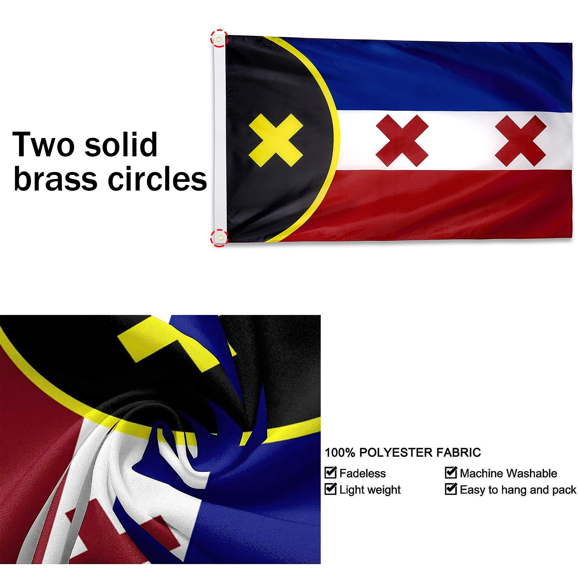 GTOTd Countries Flag 3x5 FT(with Game Vinyl Stickers 100pcs)Dream Game Gifts Merch Party Supplies for Room Decor Small Countries Double Stitched Polyester Flag with Black Head and 2 Gronments