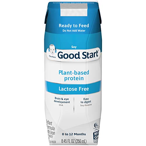 Gerber Good Start Ready to Feed Baby Formula, Soy, Lactose Free, 8.45 Fl Oz (Pack of 16)