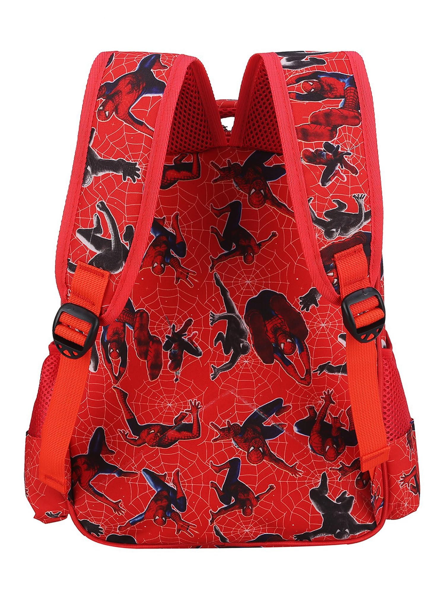 Jim Gin Toddler School Backpack 3D Comic Elementary Student Schoolbag Waterproof Lightweight Kids Bookbags for Boys Girls(Red M)