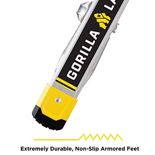 Gorilla Ladders GLMPXA-22 22 ft. Reach MPX Aluminum Multi-Position Ladder, 300 lbs. Load Capacity Type IA Duty Rating