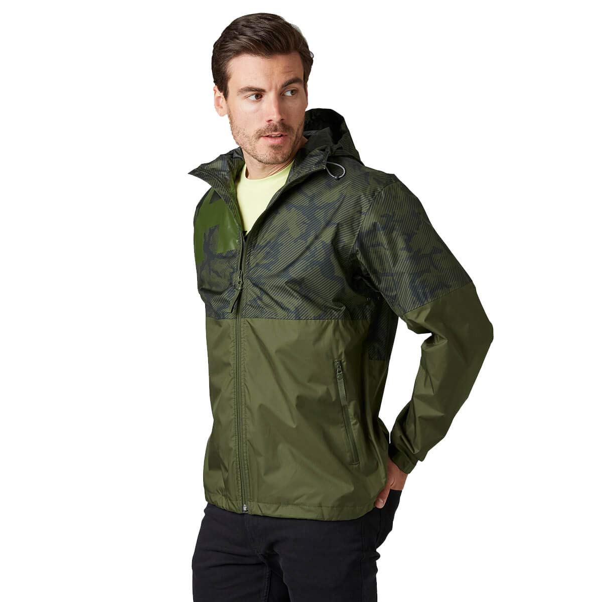 HELLY HANSEN Men's Pursuit Jacket, 469 Forest Camo, Medium