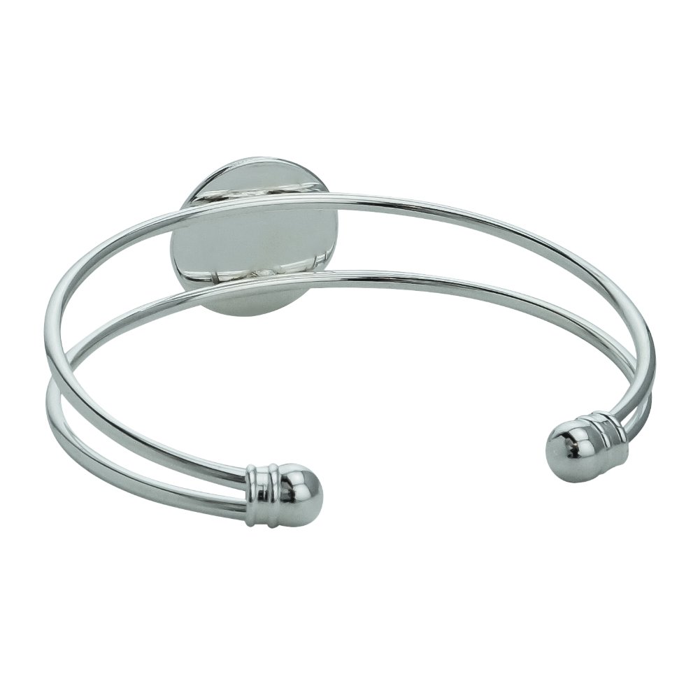 GRAPHICS & MORE Cardinal Red Bird on Tree Branch Novelty Silver Plated Metal Cuff Bangle Bracelet
