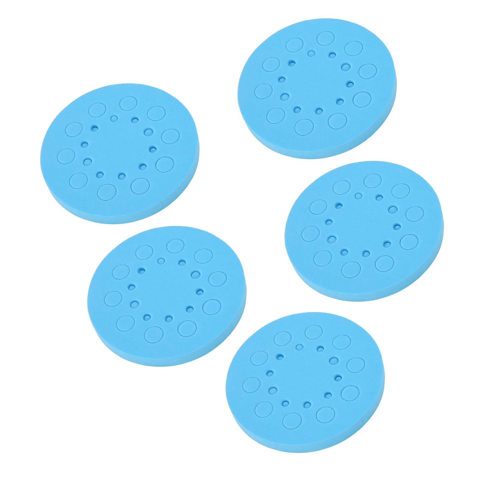 Round Foam Test Tube Rack Floating Centrifuge Tube Holder Water Bath School Laboratory (Blue 20 Holes)