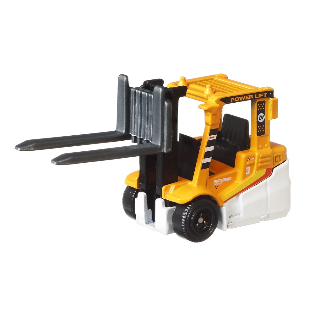 Matchbox Convoys Collectible Cars Die-cast Series - MBX Cabover & Box Trailer with Power Lift Forklift