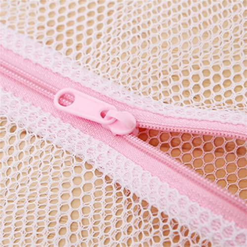 ShanLily Large Heavy Duty Mesh Wash Laundry Bag, Net Fabric Durable and Reusable Wash Bag,Travel Organization Bag for Clothes,Jeans,Bath Towels,Bed Sheets
