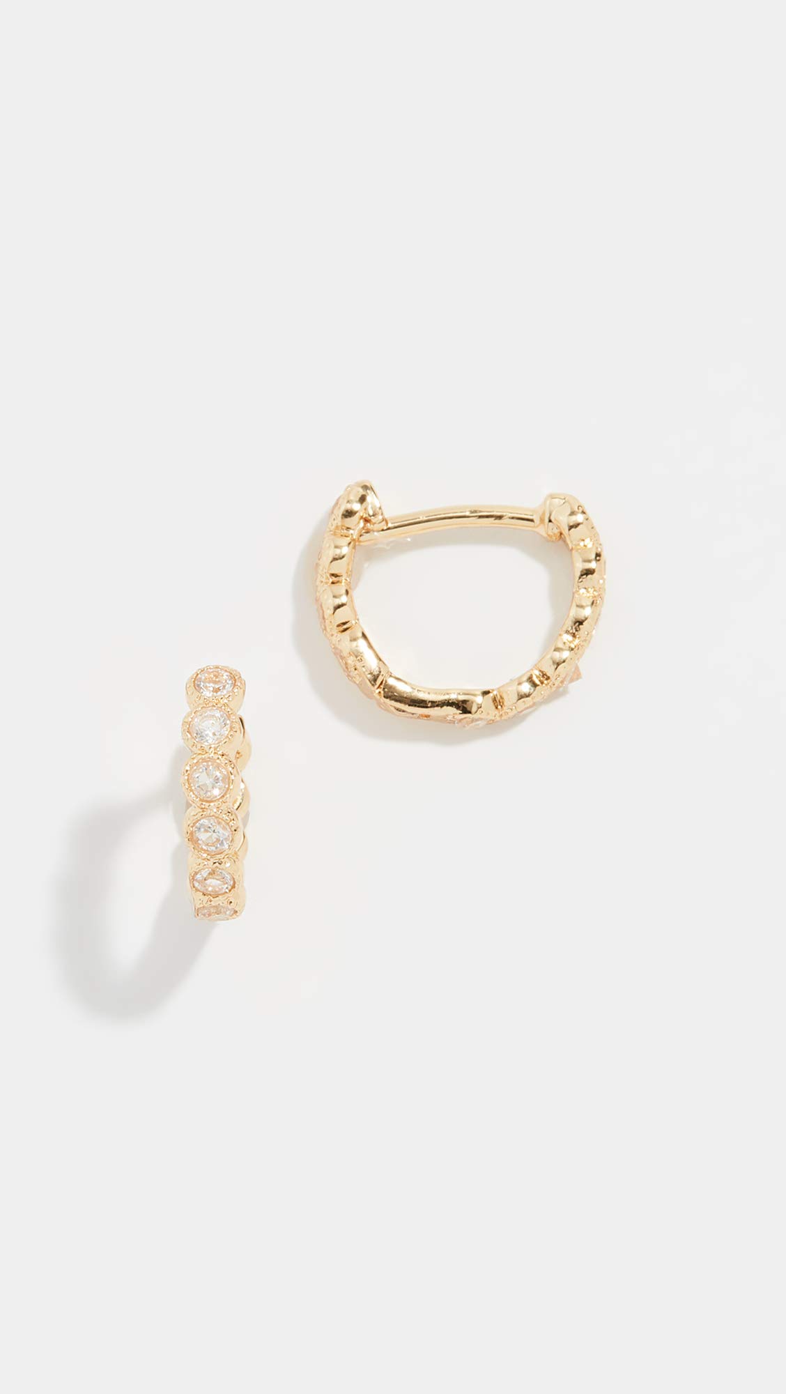 Gorjana Women's Madison Huggie Earrings, Yellow Gold, One Size