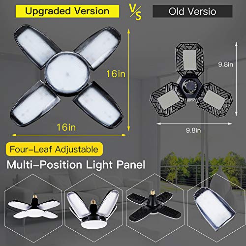 Jior Solar Landscape SpotLights Outdoor 32 LED IP65 Waterproof Solar Powered Wall Lights 2-in-1 Adjustable Wireless Lights for Garden Yard Driveway Walkway Pool Patio 4 Pack (White 1 Pack)