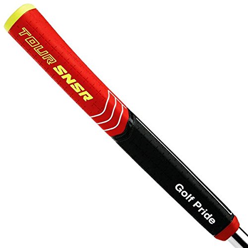 Golf Pride Tour SNSR Contour Putter Grip Black/Red - Midsize 104CC - 90gm - .580" Core