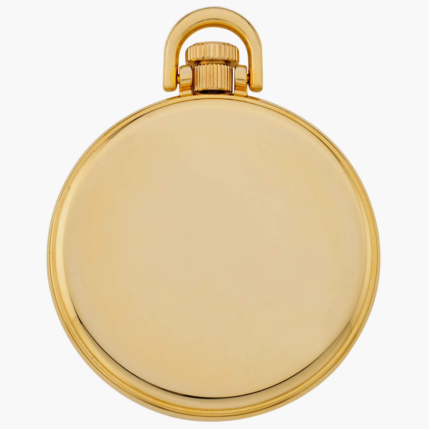 Gotham Men's Gold-Plated Stainless Steel Mechanical Hand Wind Railroad Style Pocket Watch # GWC14106G