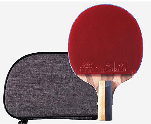 Hewen-Ping Pong Set Portable Table Tennis Set Table Tennis Racket Ping Pong Bat Set with 1 Rackets, 10 Balls and 1 Racket Case Table Tennis Bat (Size : Short)