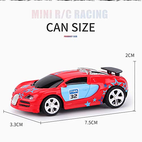 ZHFUYS Remote Control car, Gravity Sensor Control, Remote Control, Mobile Phone Control 3 Modes of RC Car, Creative Coke can Pocket Racing, 2.4G (Red)