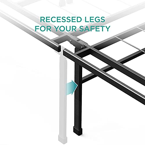 ZINUS SmartBase Heavy Duty Mattress Foundation / 16 Inch Metal Platform Bed Frame / No Box Spring Needed / Sturdy Steel Frame / Underbed Storage, California King