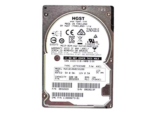 HGST HUC101860CSS200 Ultrastar C10K1800 600GB 2.5" 10K RPM 128MB SAS Hard Drive
