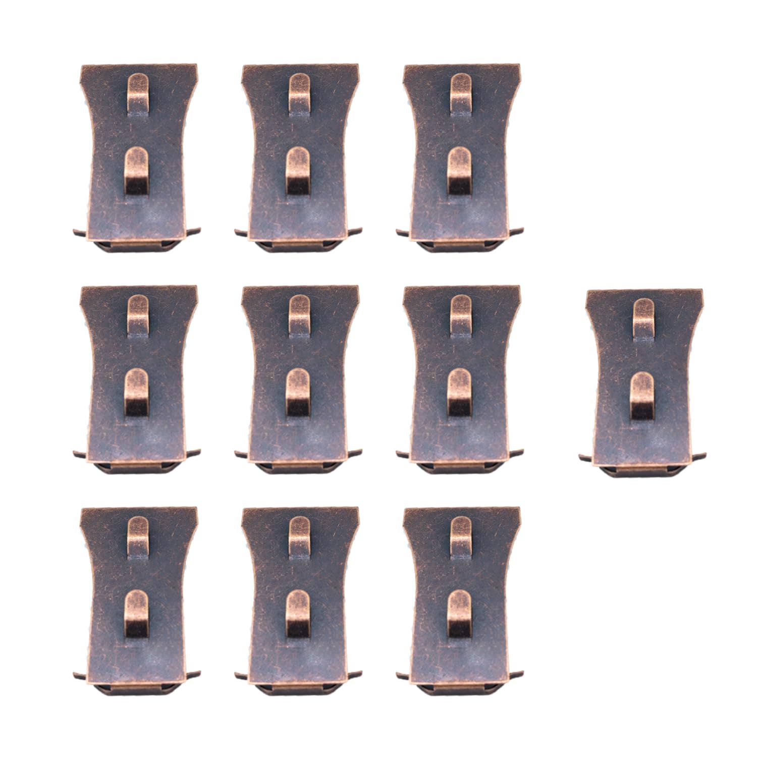 YaBeHo (10 Pack) Brick Hook Clips Outdoor Brick Hangers Wall Clips for Hanging,Fits 2.25 to 2.4Inch Bricks