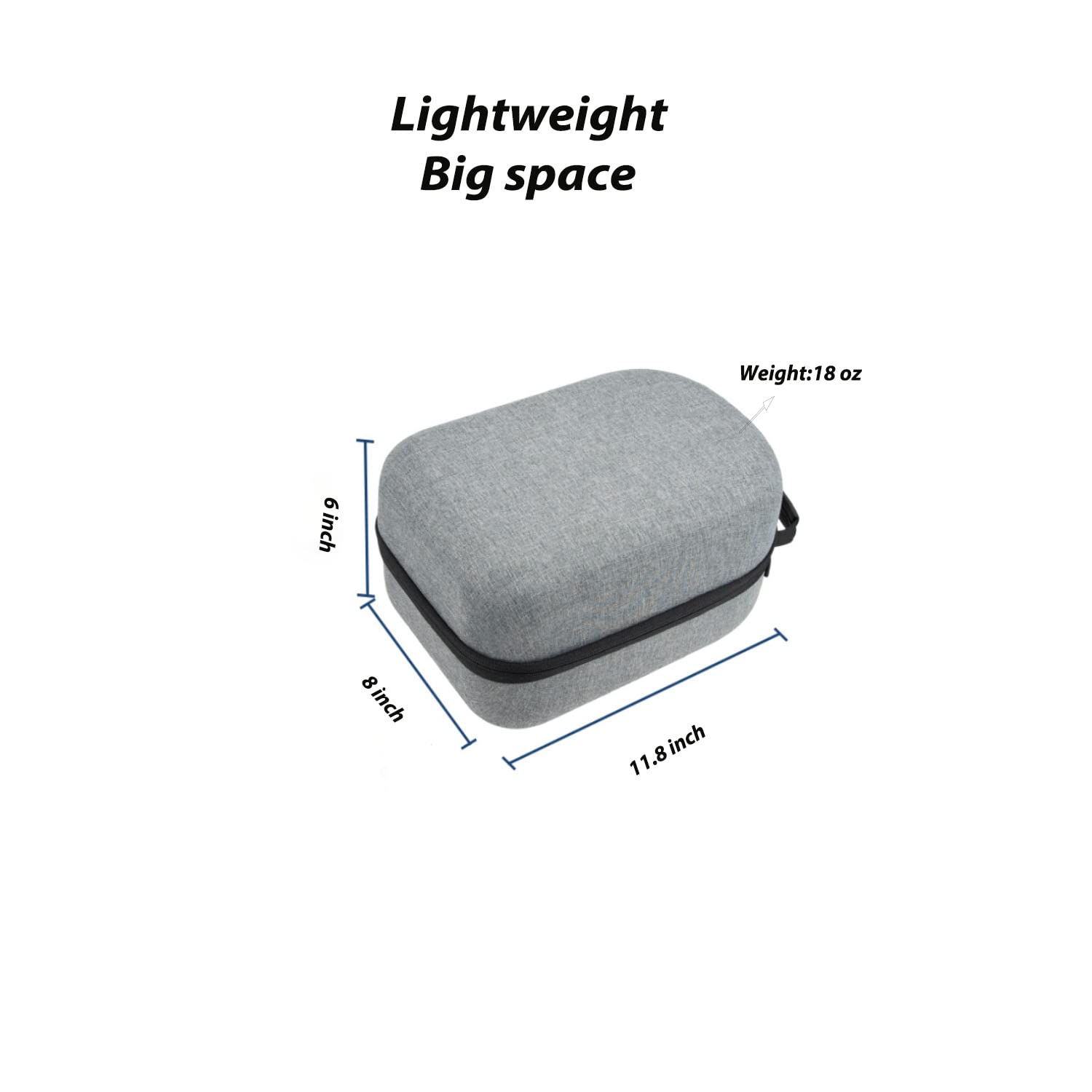 Hard Carrying Case for Oculus Quest 2 Elite Strap,Headset Storage Bag Splashproof Case for VR Headset,Protection Case Travel and Home Storage,Grey