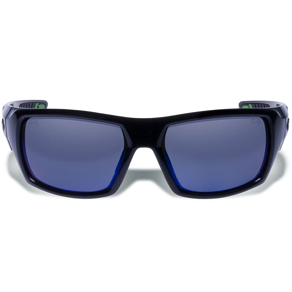 Gargoyles mens Wrath Polarized Sunglasses, Black Polarized, 645.66mm US