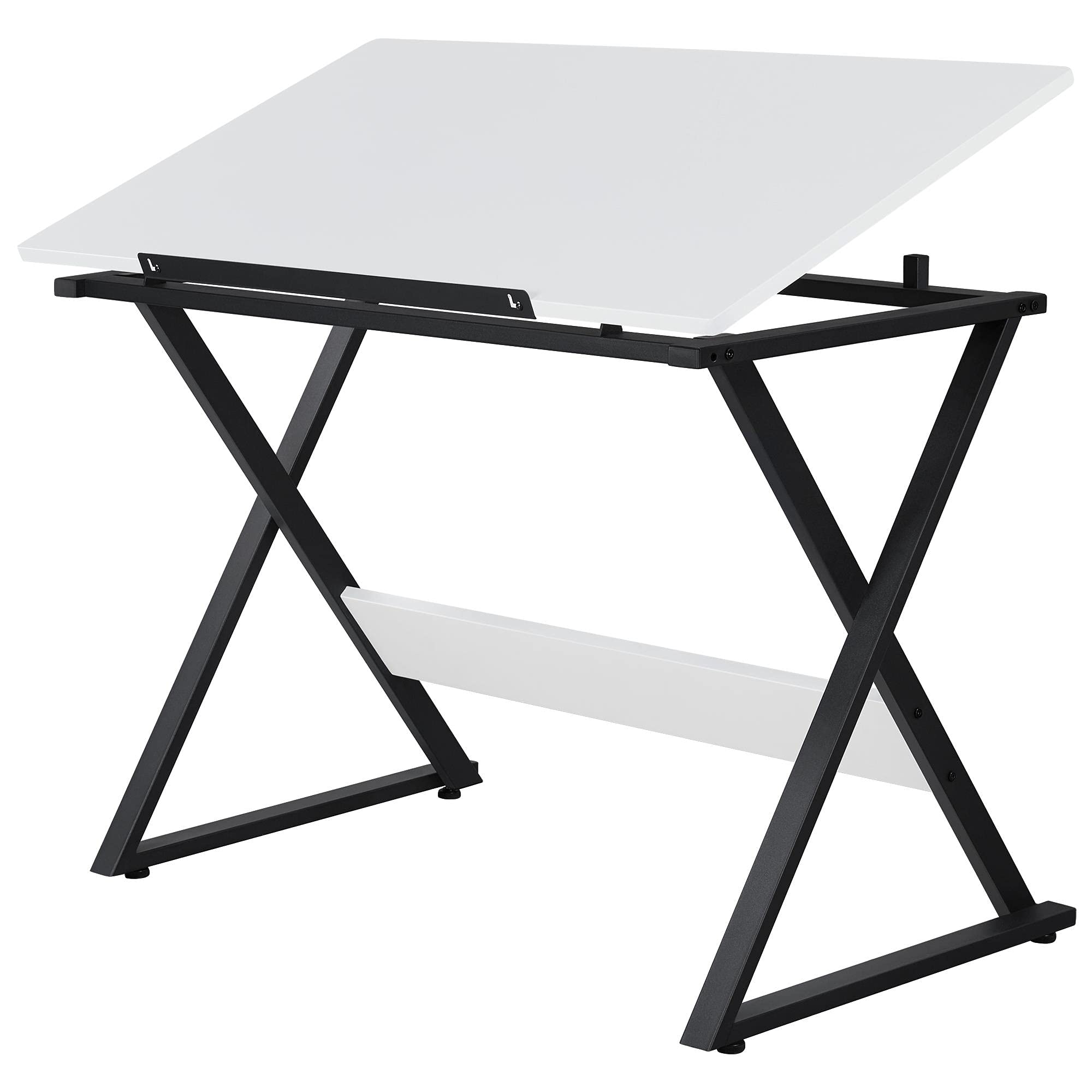 Yaheetech Adjustable Drawing Tables Drafting Desk with P2 Tiltable Tabletop for Reading, Writing,Studying Art Craft Work Station