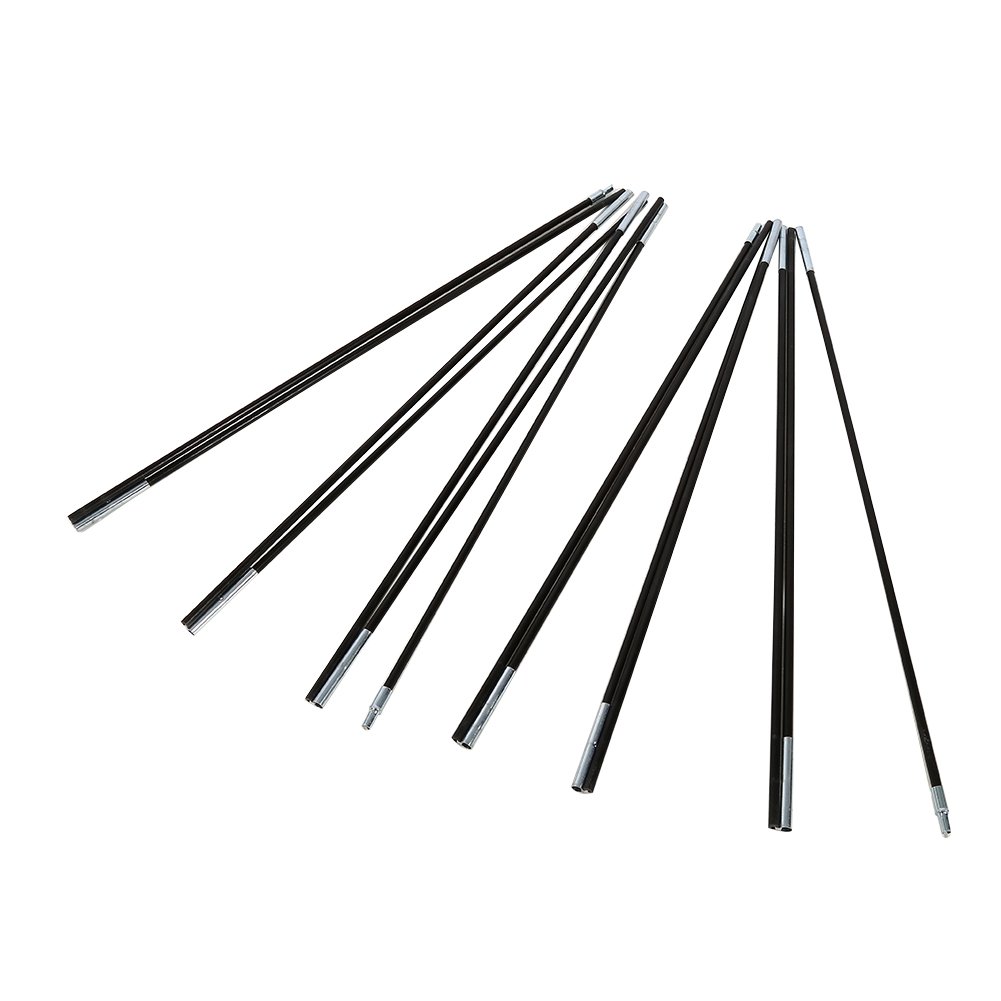 GLOGLOW Set of 2 Fibreglass Tent Pole Universal Adjustable Tent/Awning Poles 135.43 inch/344 cm