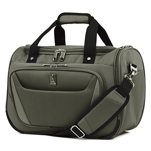 Travelpro Maxlite 5 Softside 2pc Set Expandable Carry On Upright 2 Wheel Luggage/Soft Underseat Tote, Lightweight Suitcase, Men and Women, Slate Green