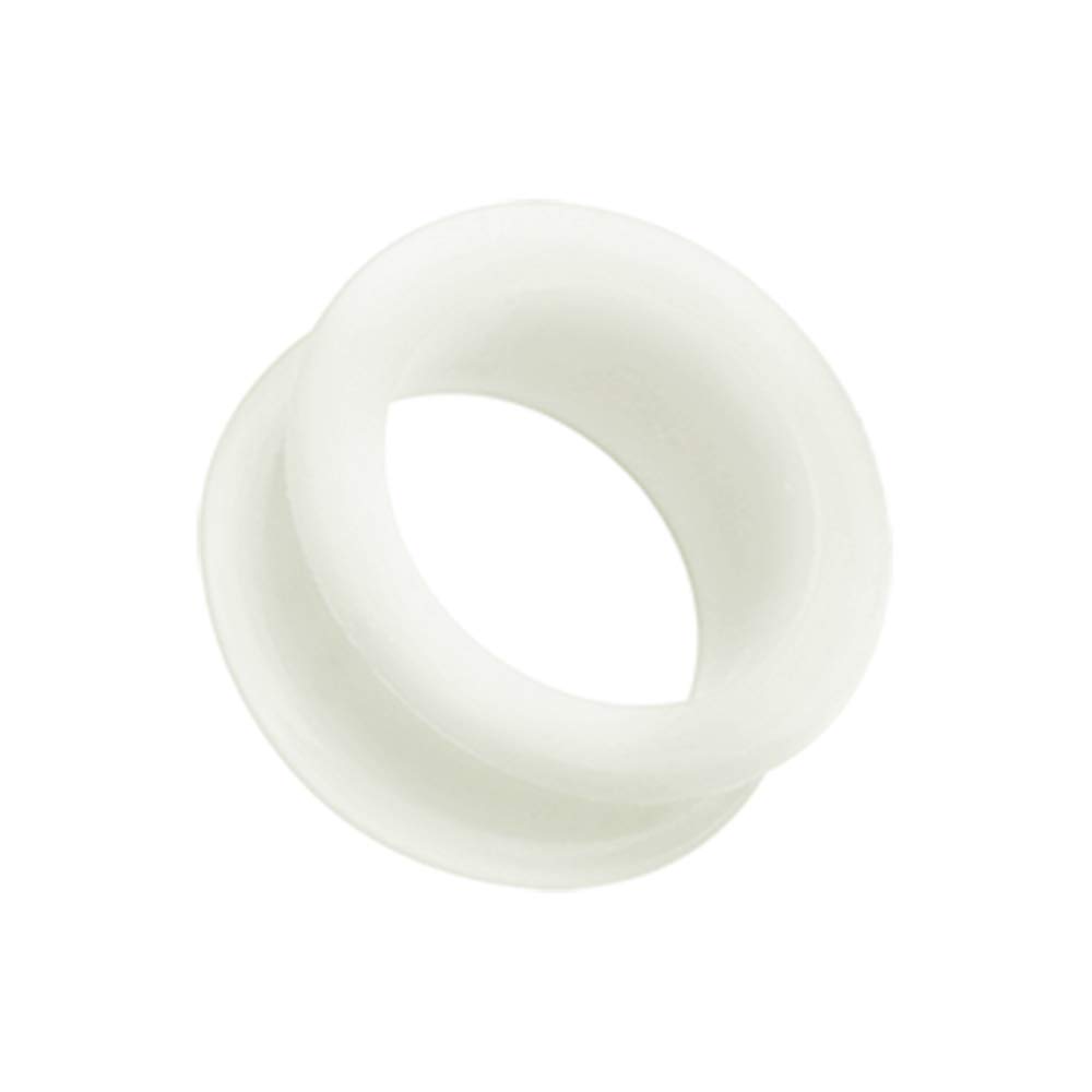 Glow in the Dark Silicone Double Flared Ear Gauge Tunnel WildKlass Plug (00 GA (10mm))