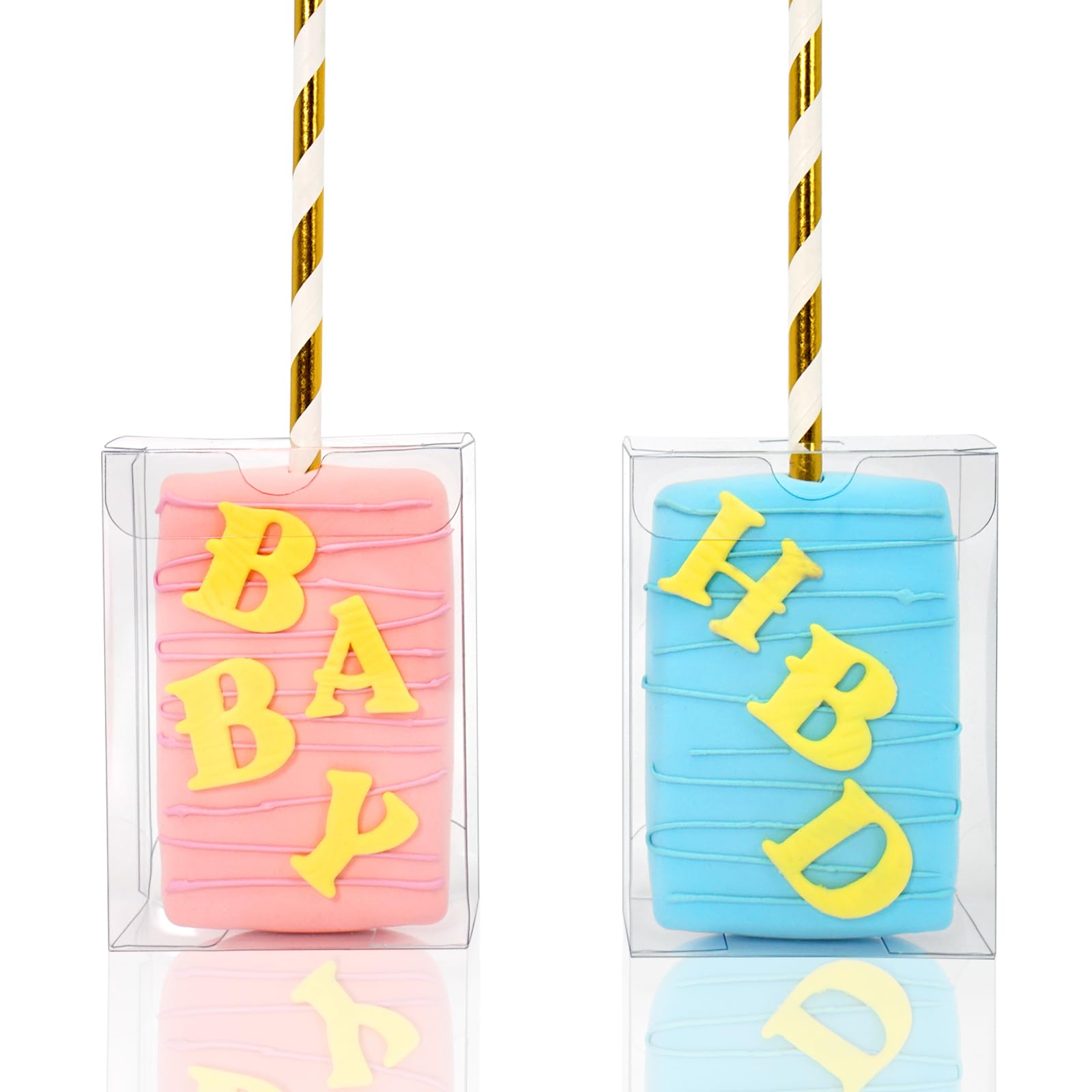 XINHPKGG 35pcs 3.5"x 2.5"x 1.38" Clear Rice Krispie Treat Boxes: Cakesicle Boxes Clear Favor Boxes Macaron Boxes Clear Treat Boxes Party Favors Boxes