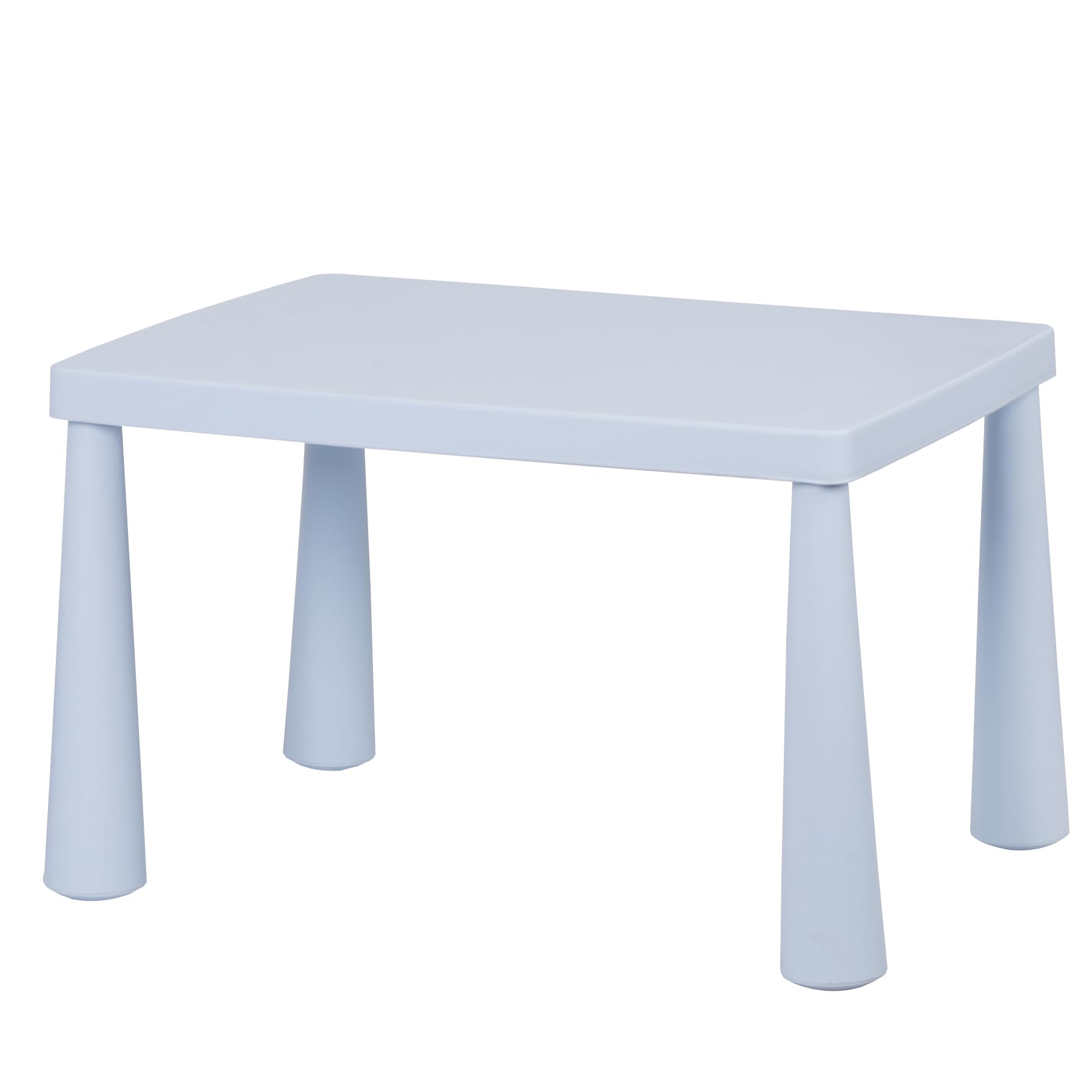 Saicool Kids' Table with 2 Chairs Set,3 Pieces Plastic Activity Table with Chair set for Toddlers, for Classroom or Home, Blue