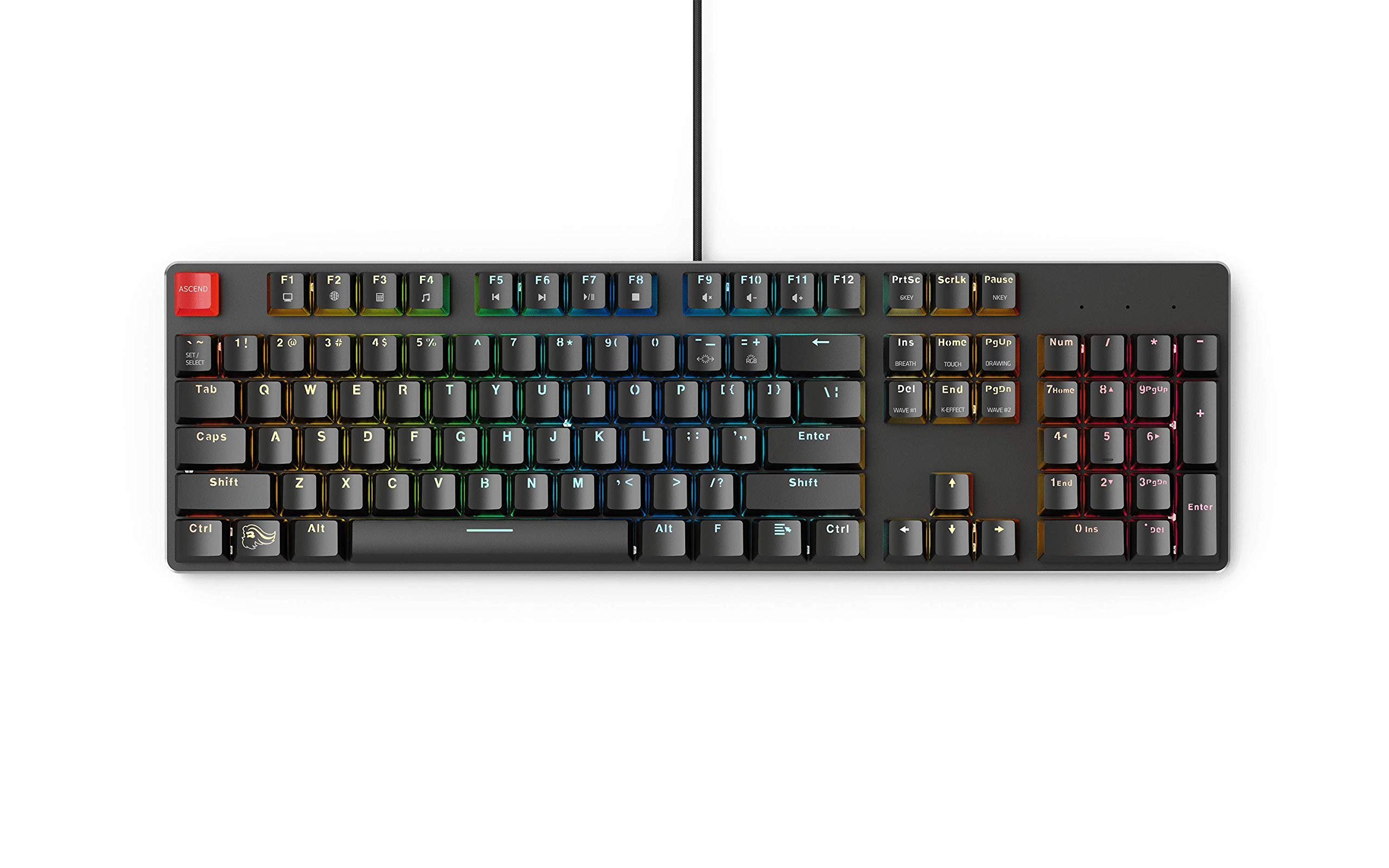 Glorious PC Gaming Race (Keyboard + Switch) Glorious Modular Mechanical Gaming Keyboard - Full Size GMMK (104 Key) Keyboard Switch Sample Pack (Bundle)