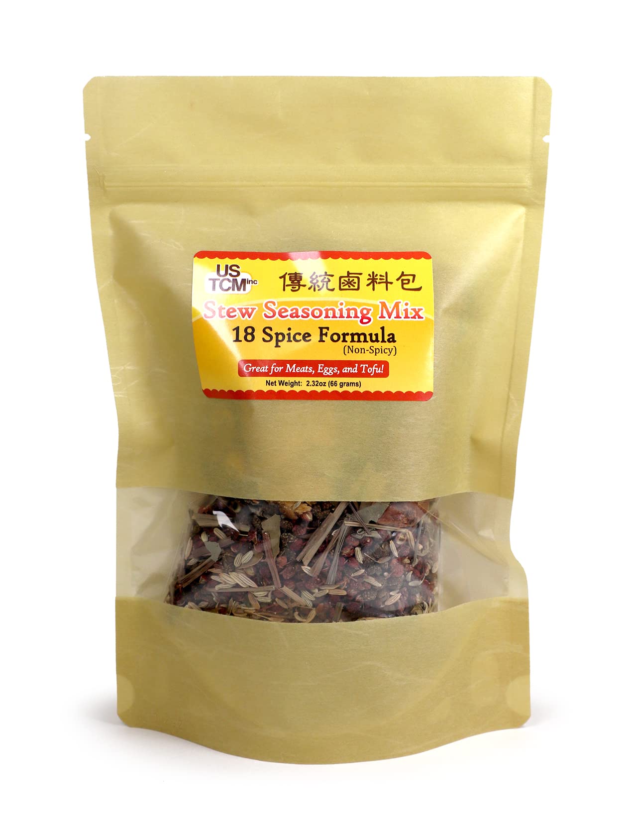 USTCM Stew Seasoning Mix - 18 Spice Formula (Non-Spicy) 傳統鹵料包 (無辣)2.32oz