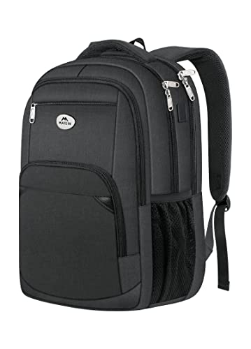 MATEIN Travel Laptop Backpack for Men, Water Resistant Anti-Theft Bag with USB Charging Port Fits 15.6 Inch Computer, Sturdy Work Business Backpacks for Men Women Gifts, Lightweight Casual Daypack