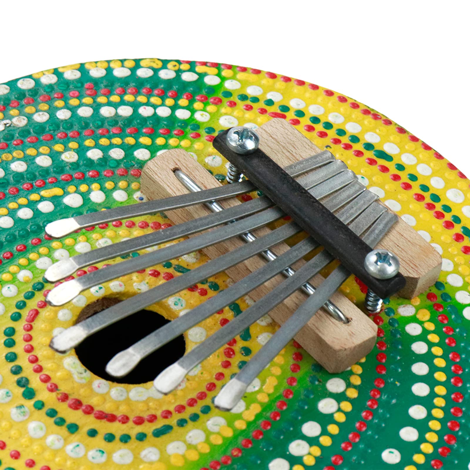 HEVSTIL 7 Key Thumb Piano Professional Tuneable Coconut Shell Thumb Piano Portable Musical Percussion Instrument