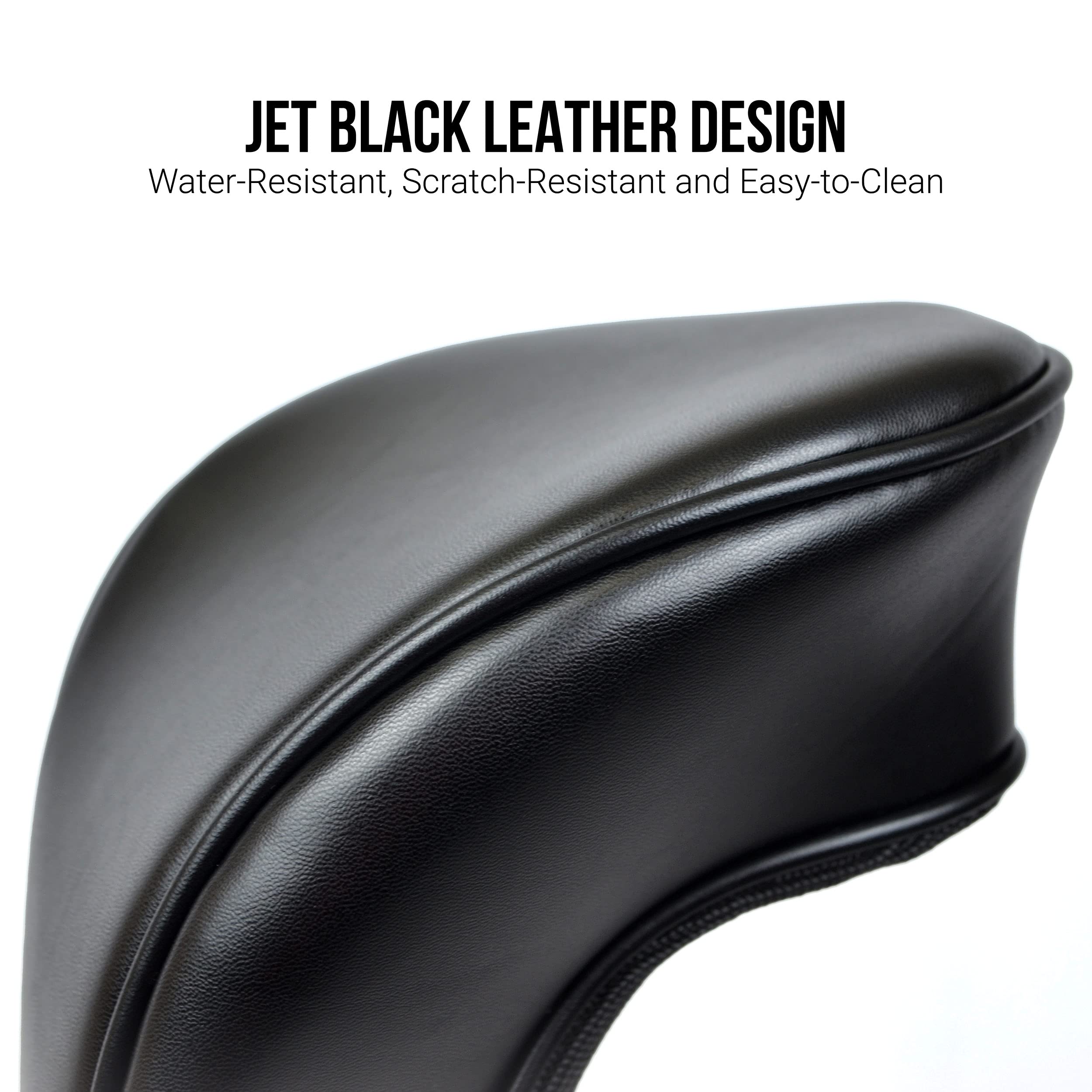 Golf Club Head Covers for Driver & Fairway Woods β Premium Leather Headcovers, Fits All Woods and Drivers (Black - Driver)