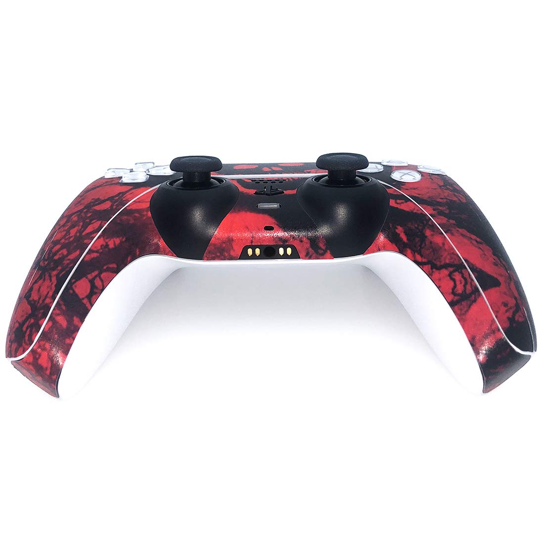 Gebaisi PS5 Controller Skin Sticker for Playstation 5 Cover Wrap Decal Blood Skull
