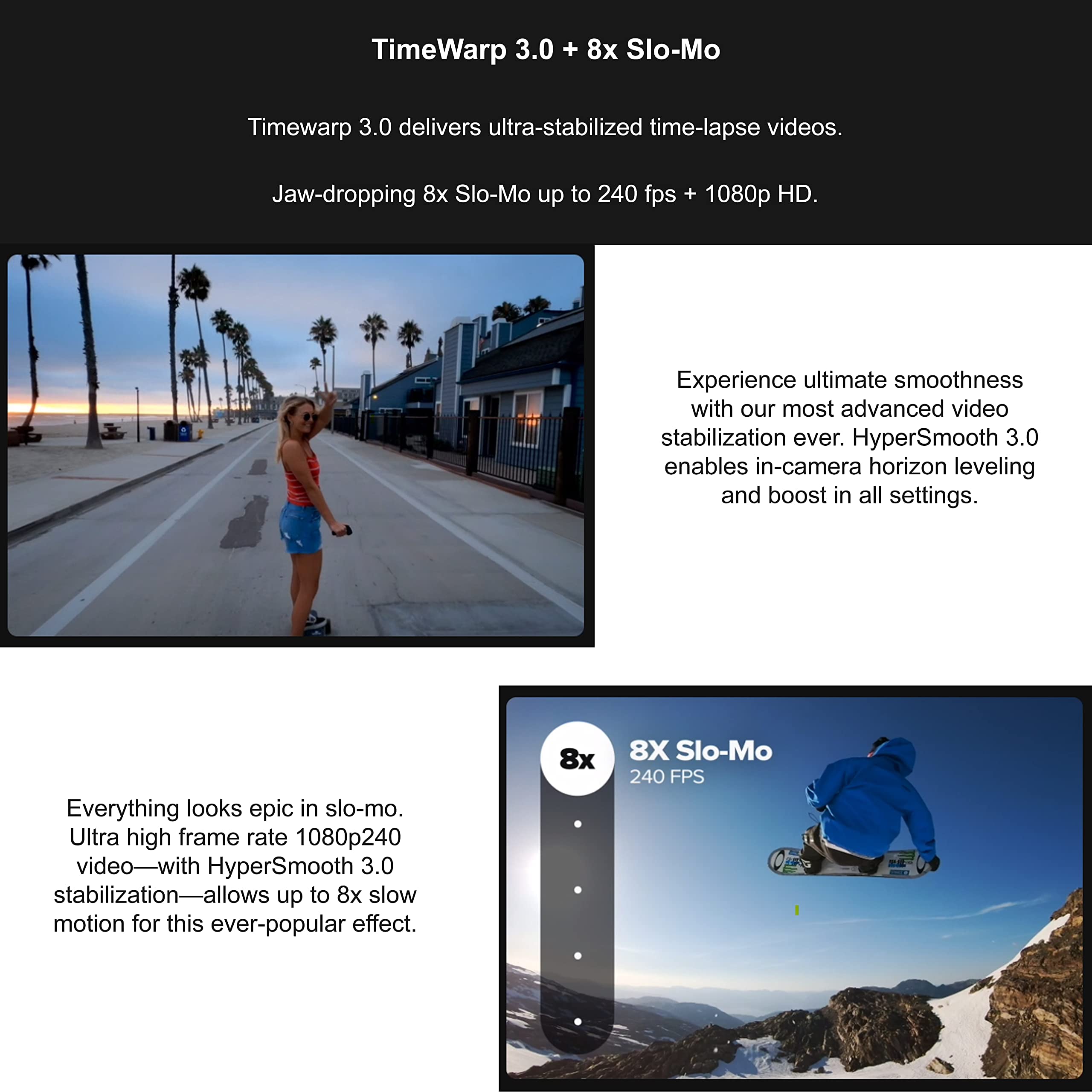 GoPro HERO9 Black - E-Commerce Packaging - Waterproof Action Camera with Front LCD and Touch Rear Screens, 5K Ultra HD Video, 20MP Photos, 1080p Live Streaming, Webcam, Stabilization (Renewed)