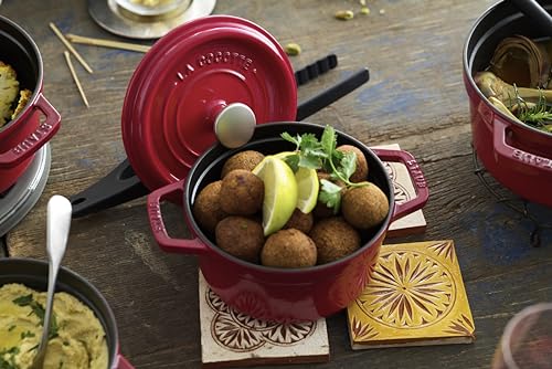 STAUB 1102006 Round Casserole, 20cm, Cherry